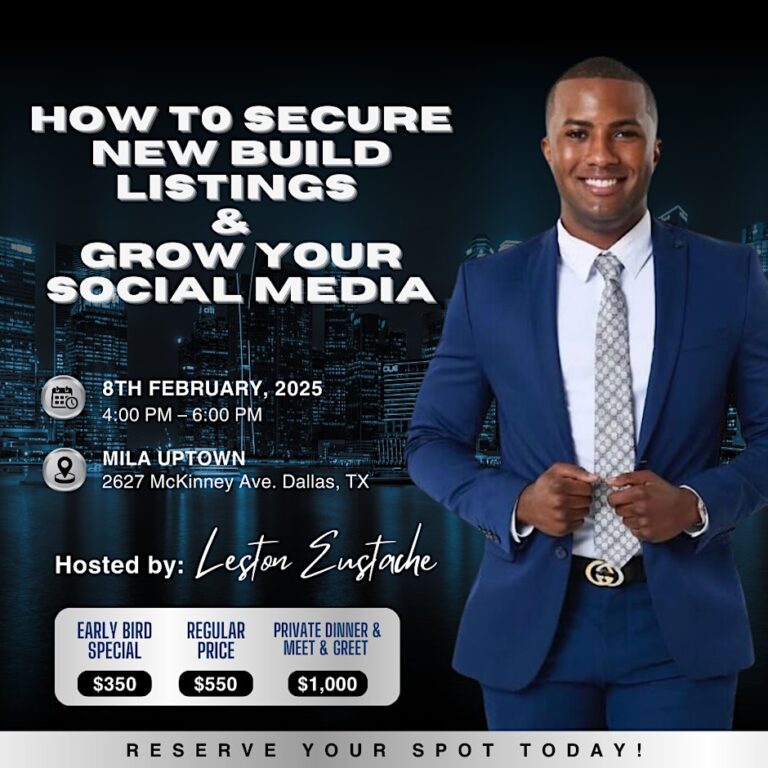 Leston Eustache – Dallas Real Estate Agent